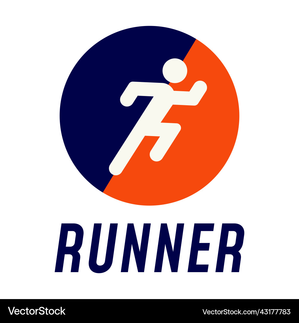Running man icon silhouette sprinter male Vector Image