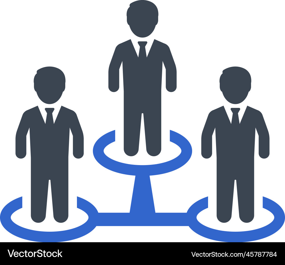 Employee hierarchy icon Royalty Free Vector Image