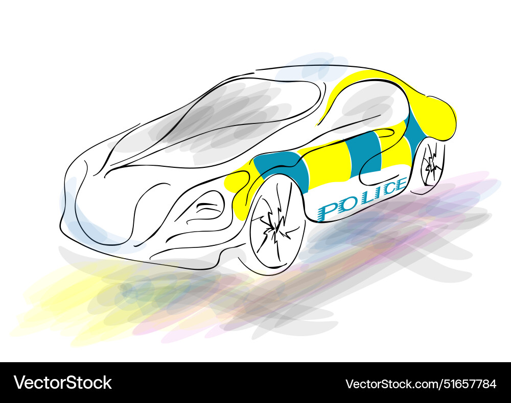 Police scotland abstract Royalty Free Vector Image