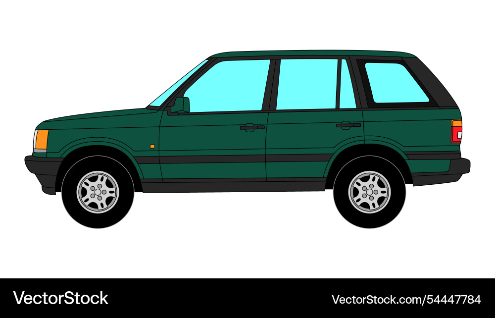 Range rover 2 generation Royalty Free Vector Image