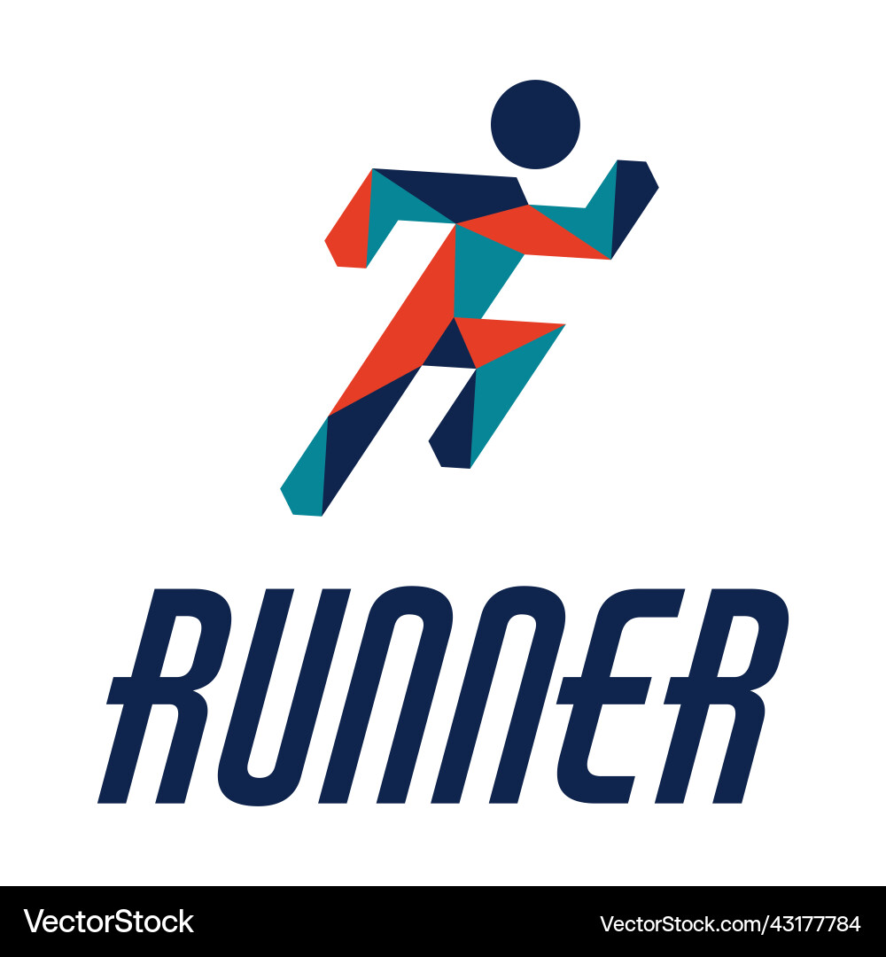 Running man icon silhouette sprinter male Vector Image