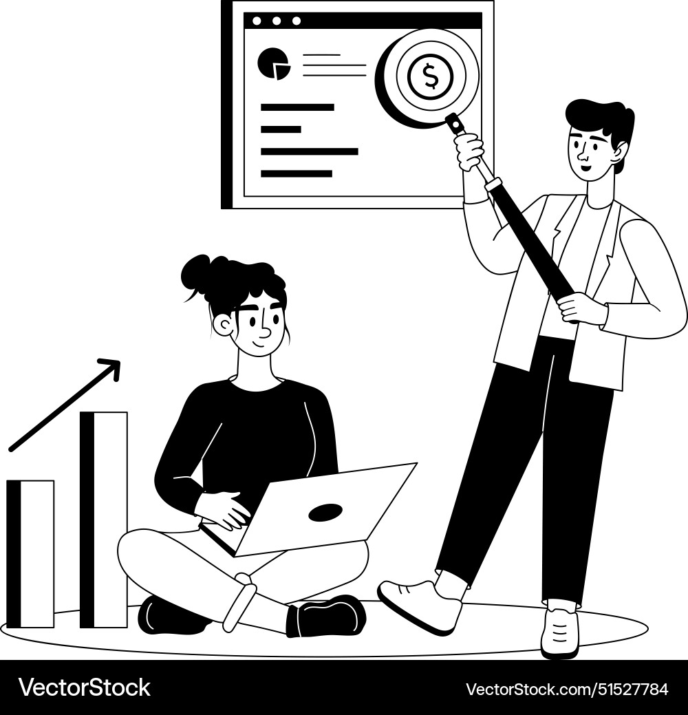 Sales team Royalty Free Vector Image - VectorStock