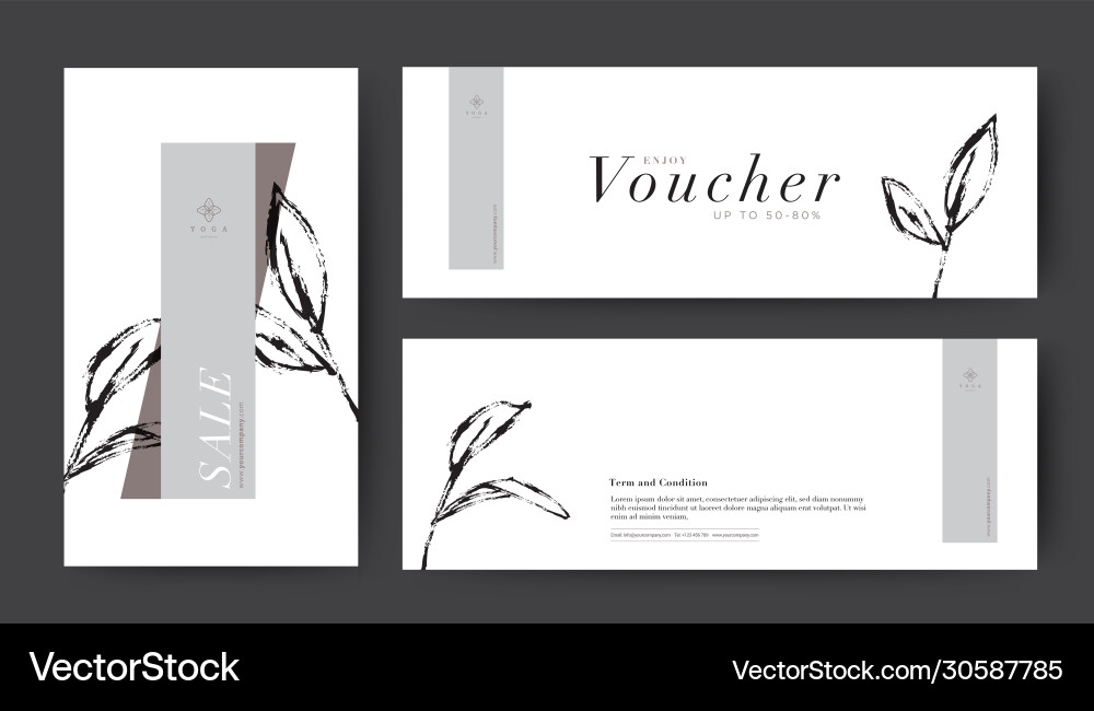 021-0320 voucher draw line ink Royalty Free Vector Image