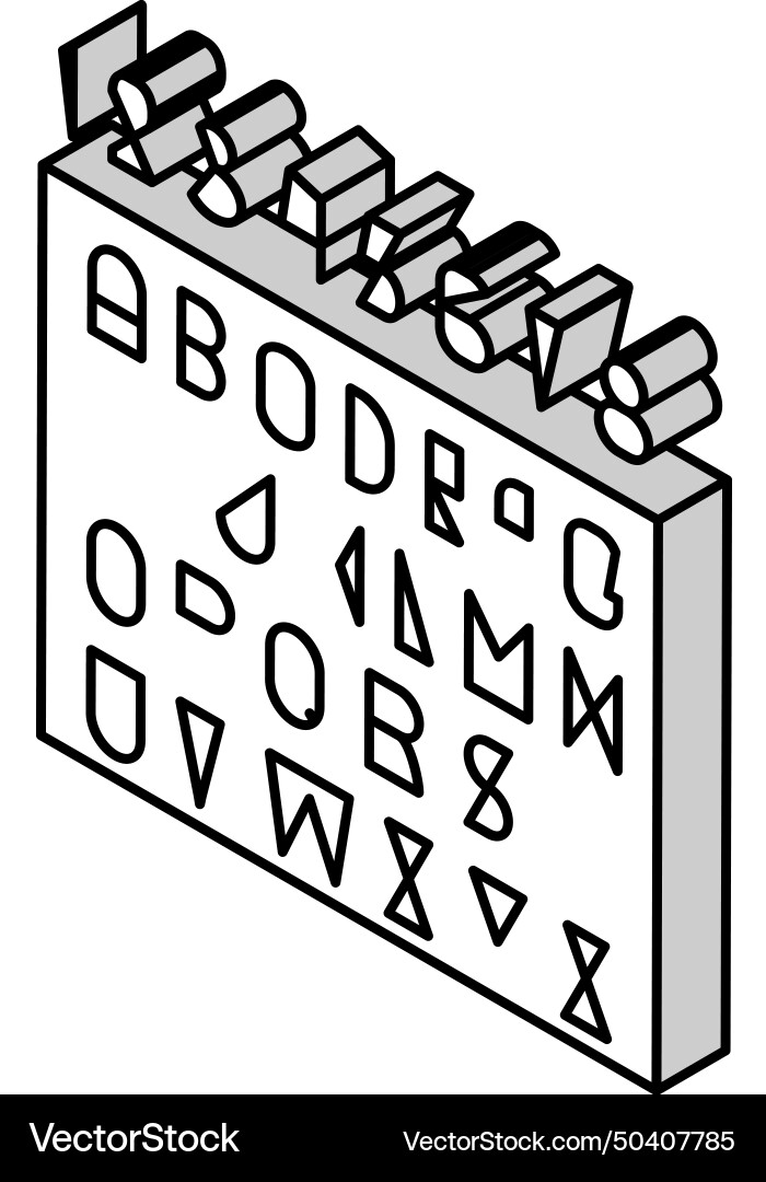 Cryptography math science education isometric icon