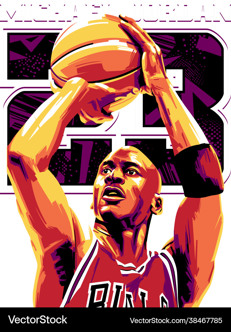 Michael jordan Royalty Free Vector Image - VectorStock