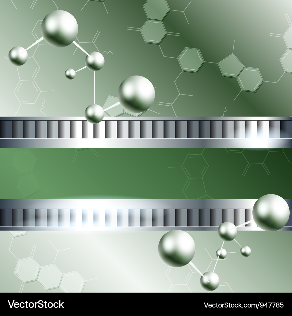 Science background with molecules Royalty Free Vector Image