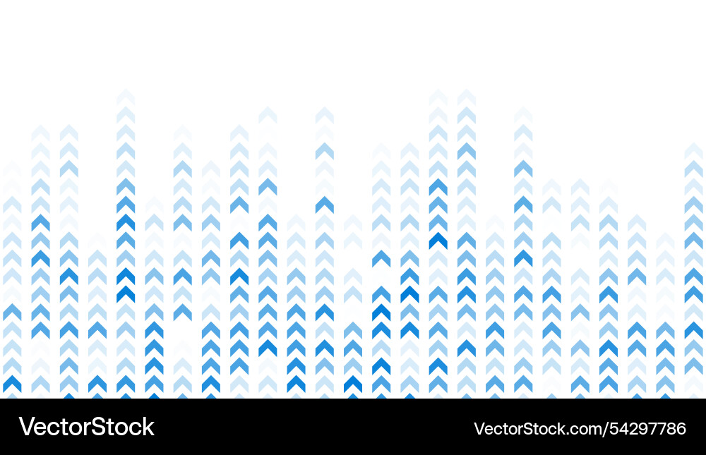 Blue minimal arrows elements abstract geometric Vector Image