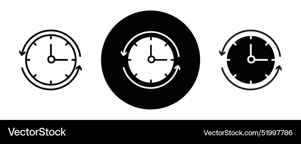 Change or update the date outline icon collection Vector Image