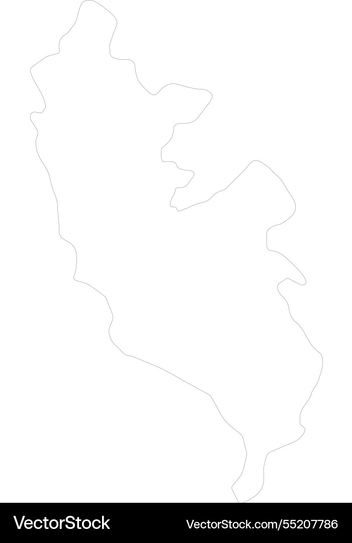 Lima province peru outline map Royalty Free Vector Image