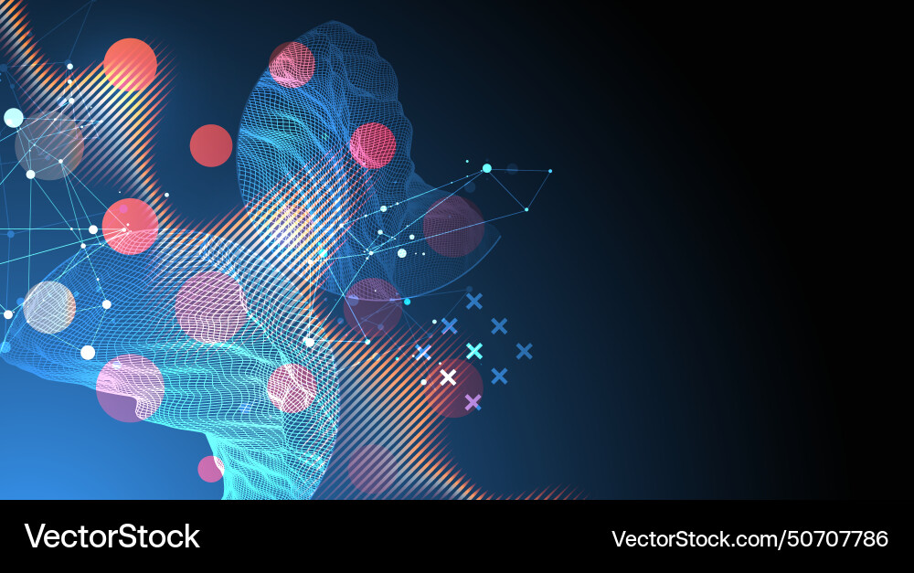 Modern science technology abstract background Vector Image
