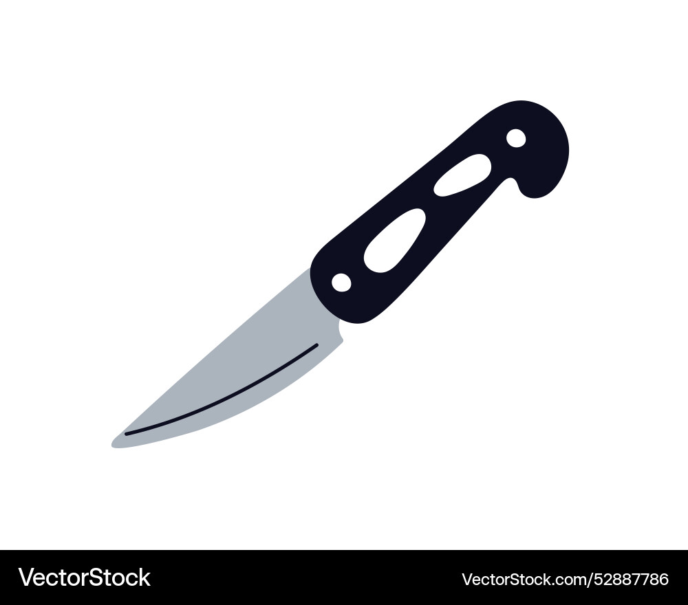 Sharp pocket knife compact metal tool survival Vector Image
