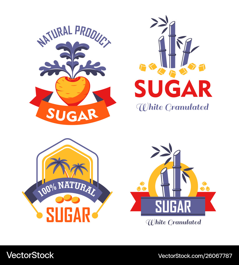 Farming and agriculture sugar cane palm Royalty Free Vector