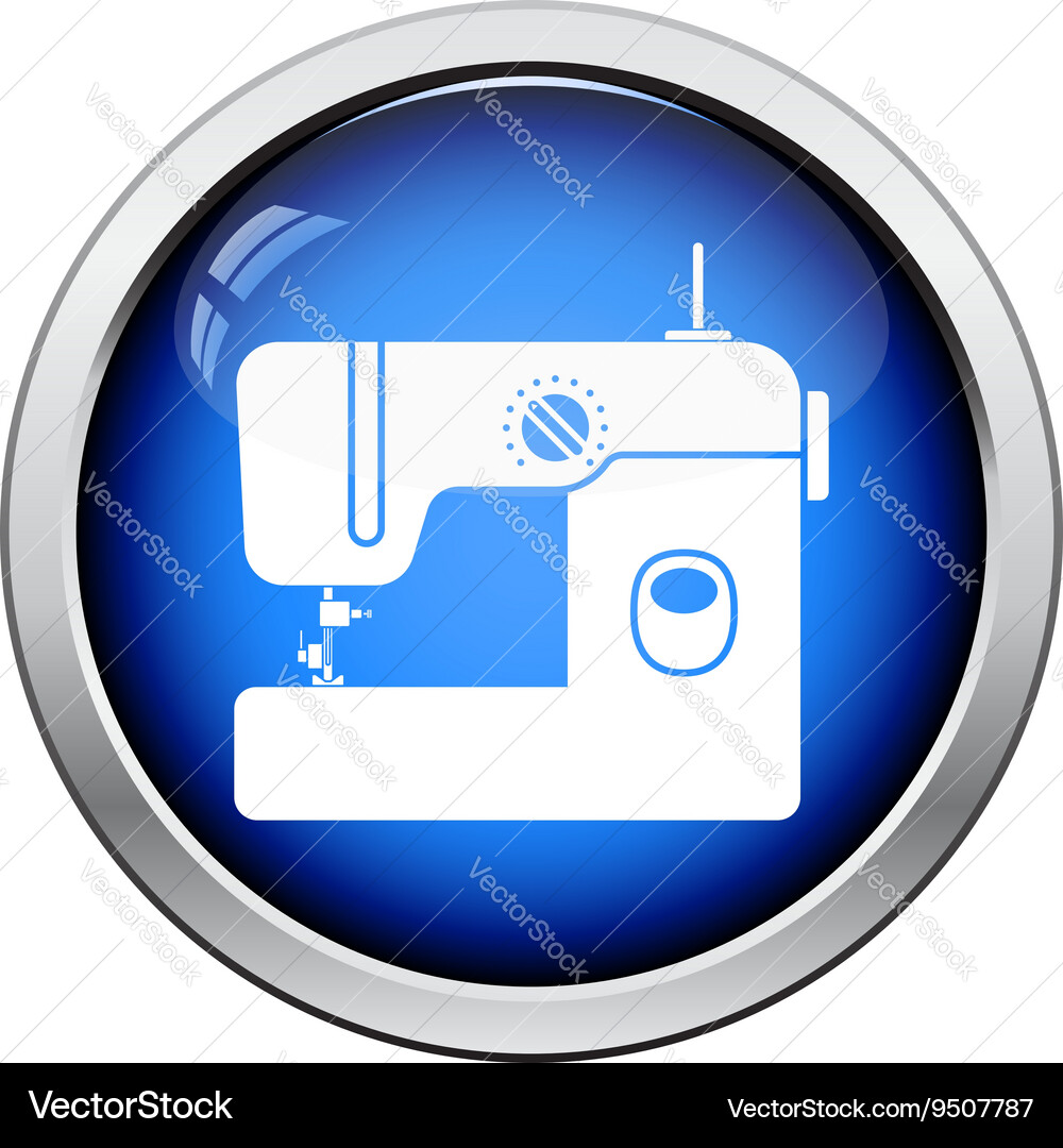 Modern sewing machine icon Royalty Free Vector Image
