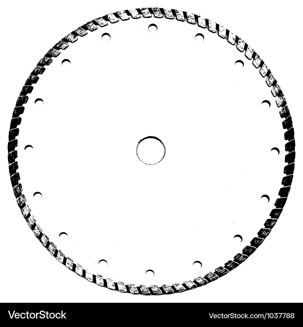 Cutting disk Royalty Free Vector Image - VectorStock