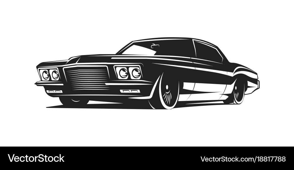 Muscle car poster Royalty Free Vector Image - VectorStock