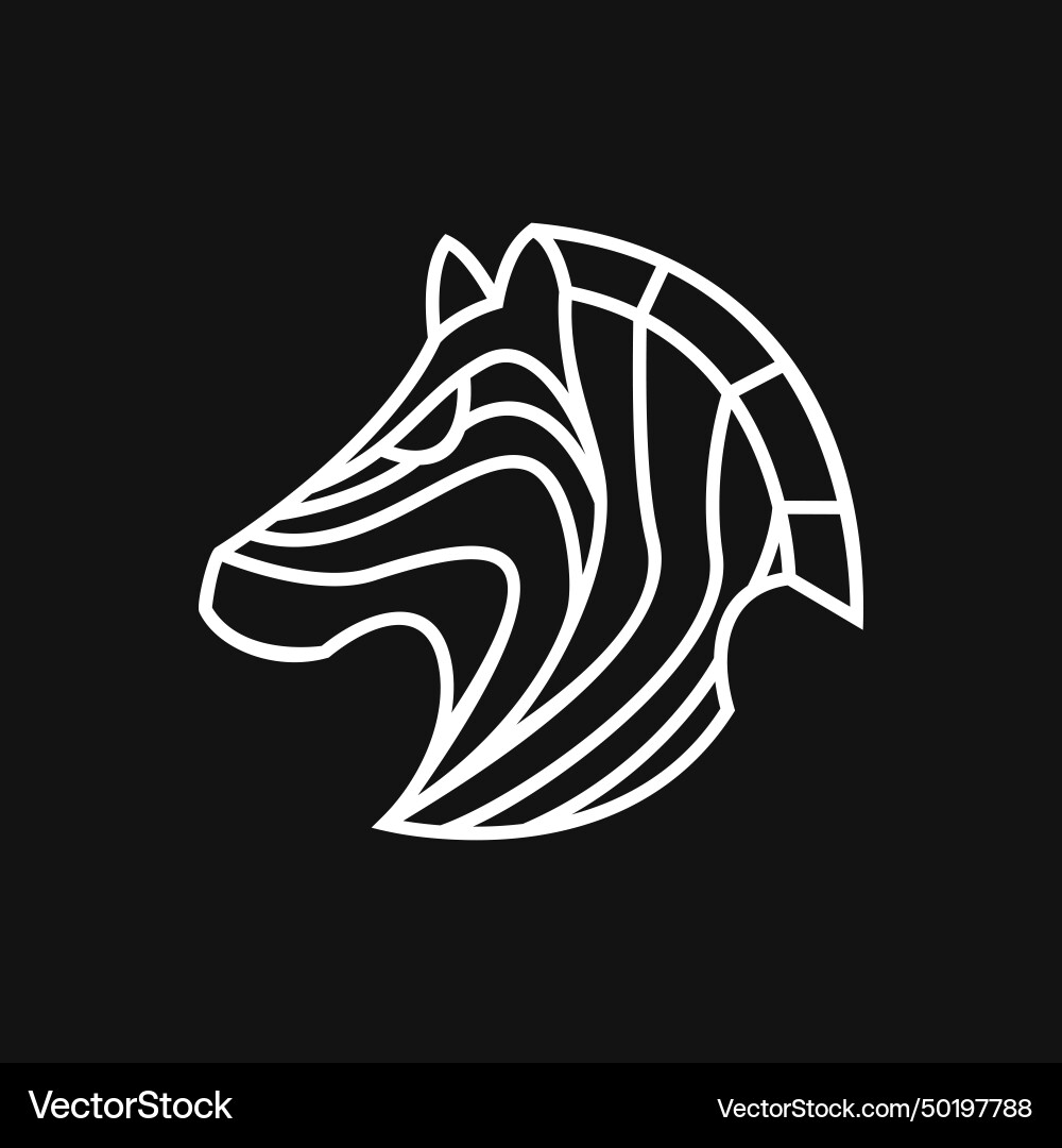 Zebra logo Royalty Free Vector Image - VectorStock