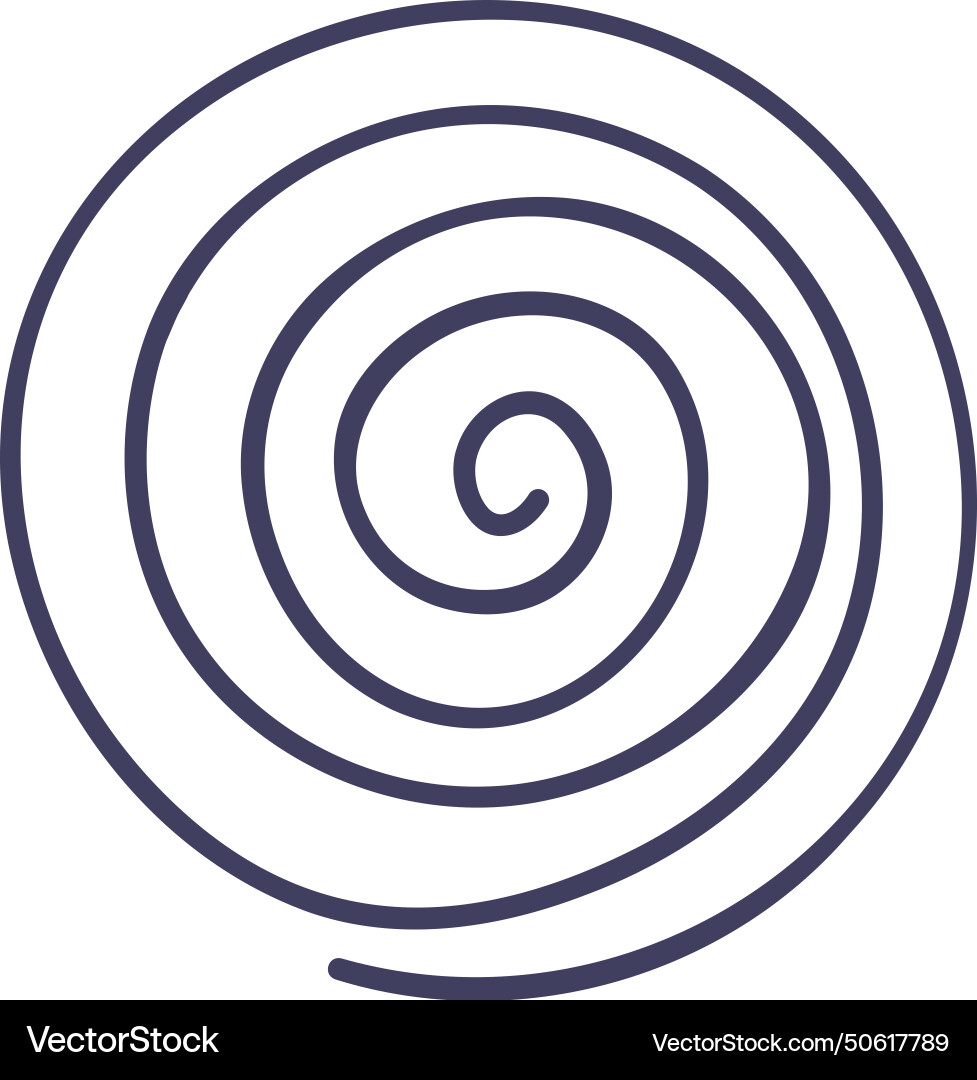 Abstract painted swirl Royalty Free Vector Image