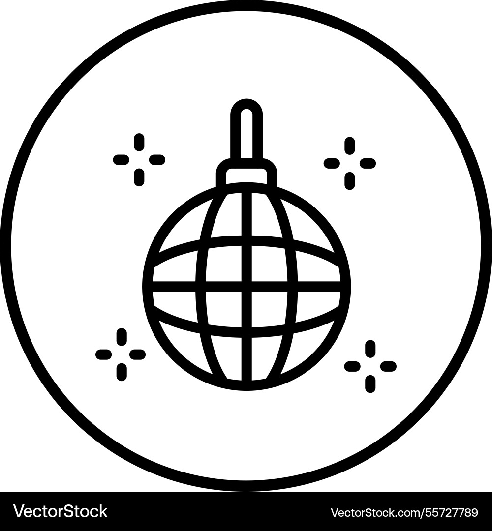 Disco ball icon design Royalty Free Vector Image