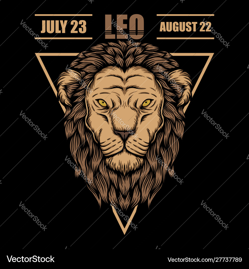 Leo zodiac Royalty Free Vector Image - VectorStock