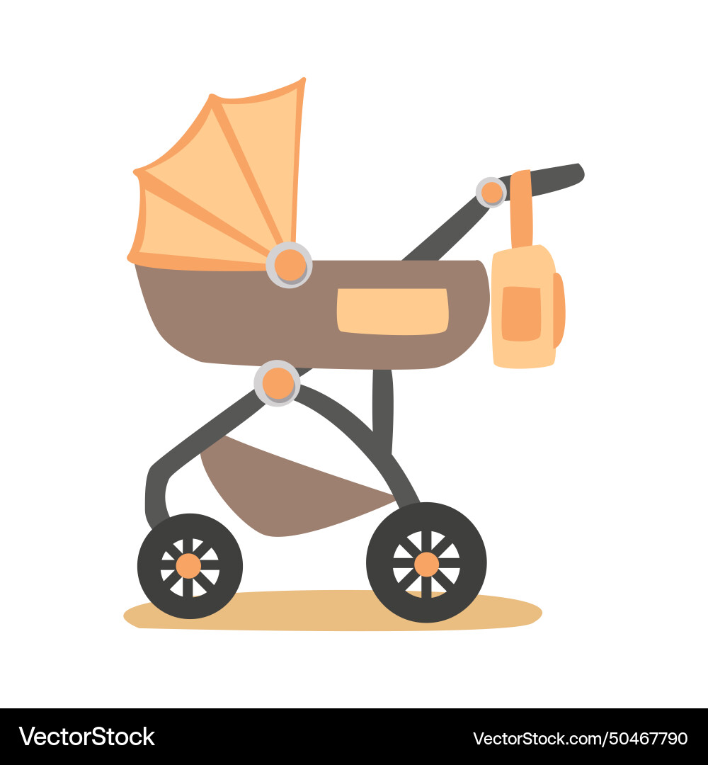 Baby carriage Royalty Free Vector Image - VectorStock
