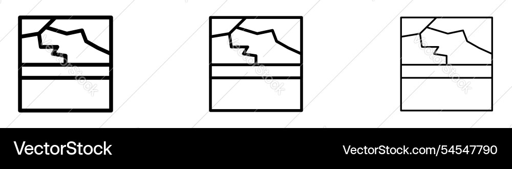 Broken window icon Royalty Free Vector Image - VectorStock
