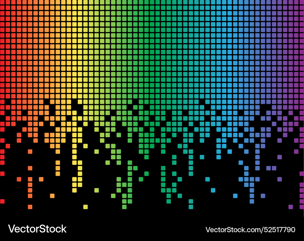 Digital pixel drip background Royalty Free Vector Image