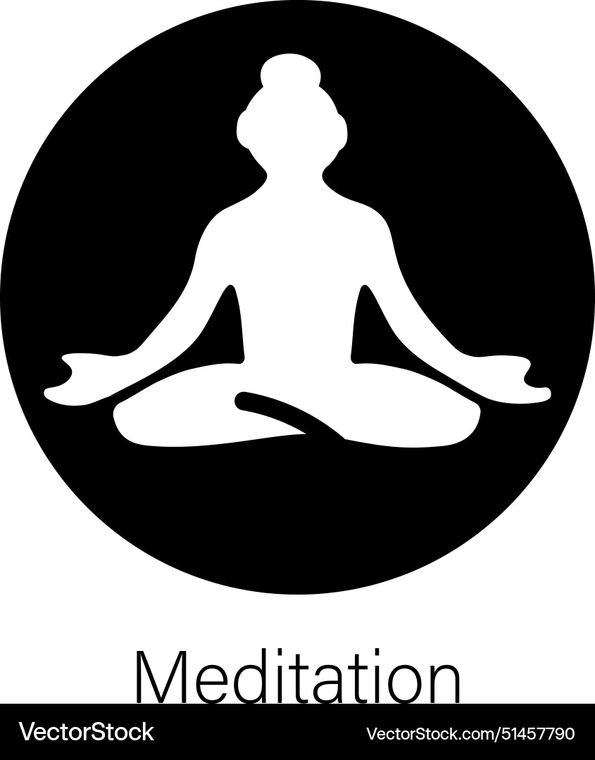 Meditation Royalty Free Vector Image - VectorStock