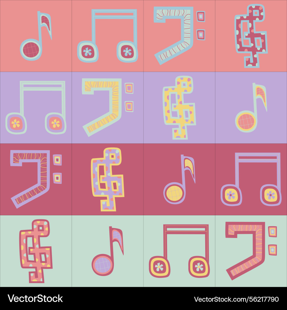 Musical symbol pattern Royalty Free Vector Image