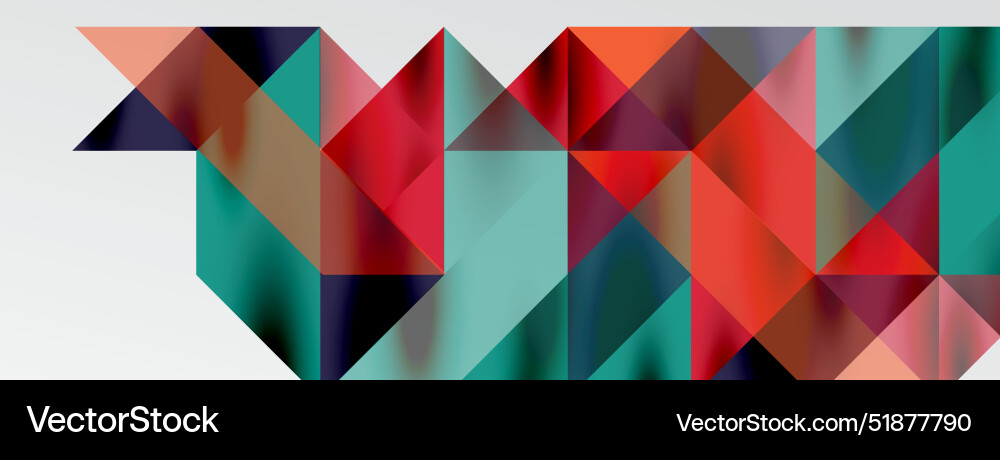 Tech minimal overlapping triangle shapes elements Vector Image