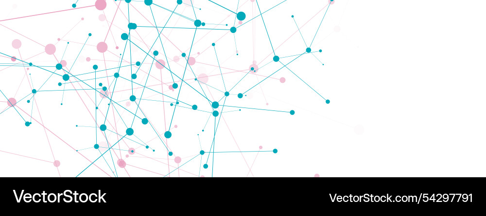 Abstract futuristic communication low poly Vector Image