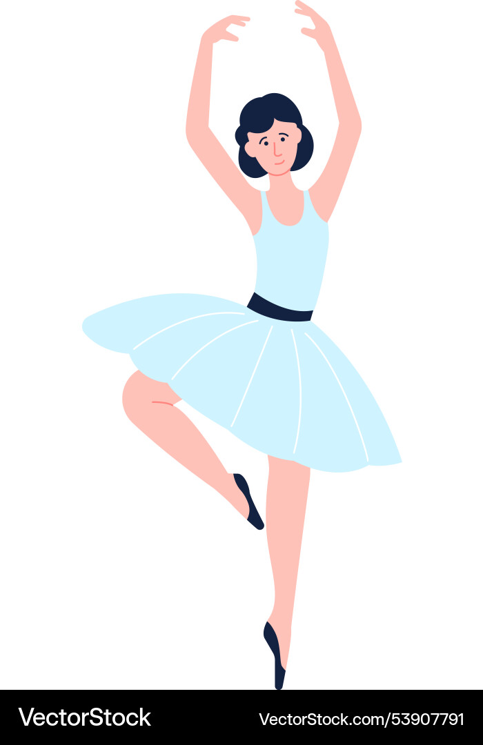 Ballet dancer character graceful ballerina Vector Image