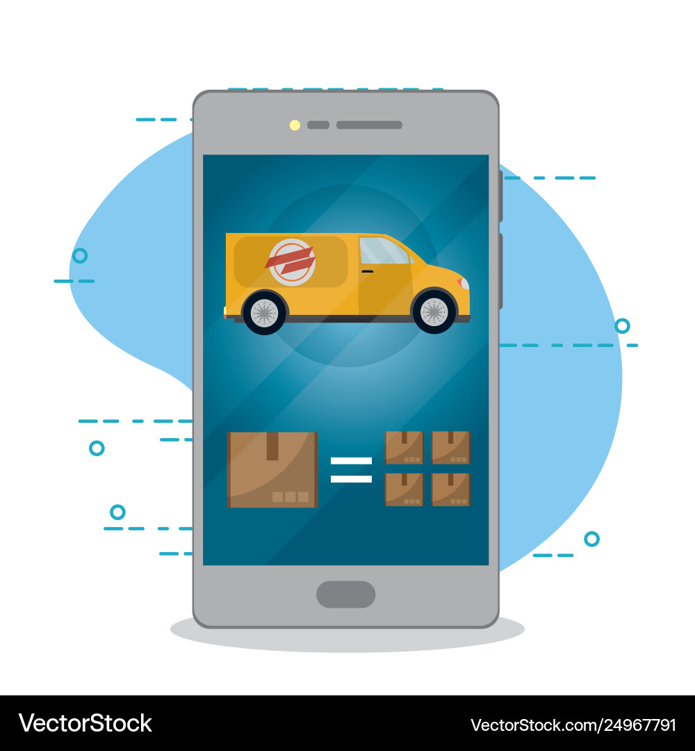 Food order delivery Royalty Free Vector Image - VectorStock