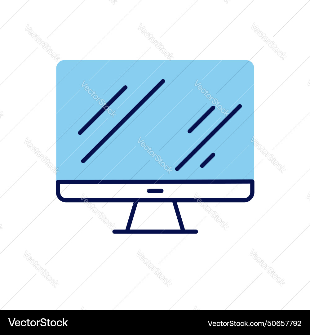 Monitor related icon Royalty Free Vector Image