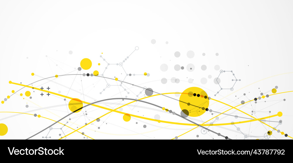 Science template background with lines Royalty Free Vector