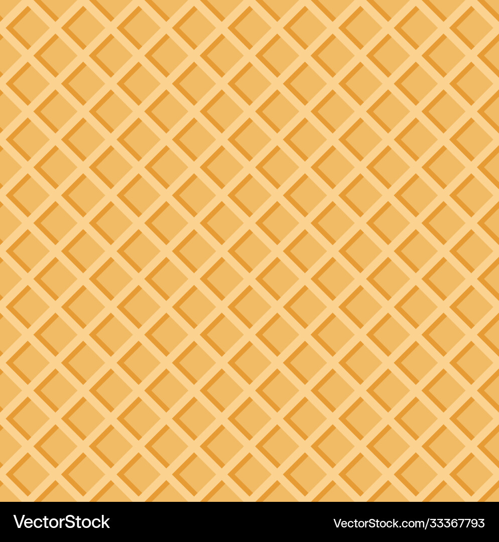 Waffle Texture Vector Waffle Seamless Vector Yellow Texture. Checkered