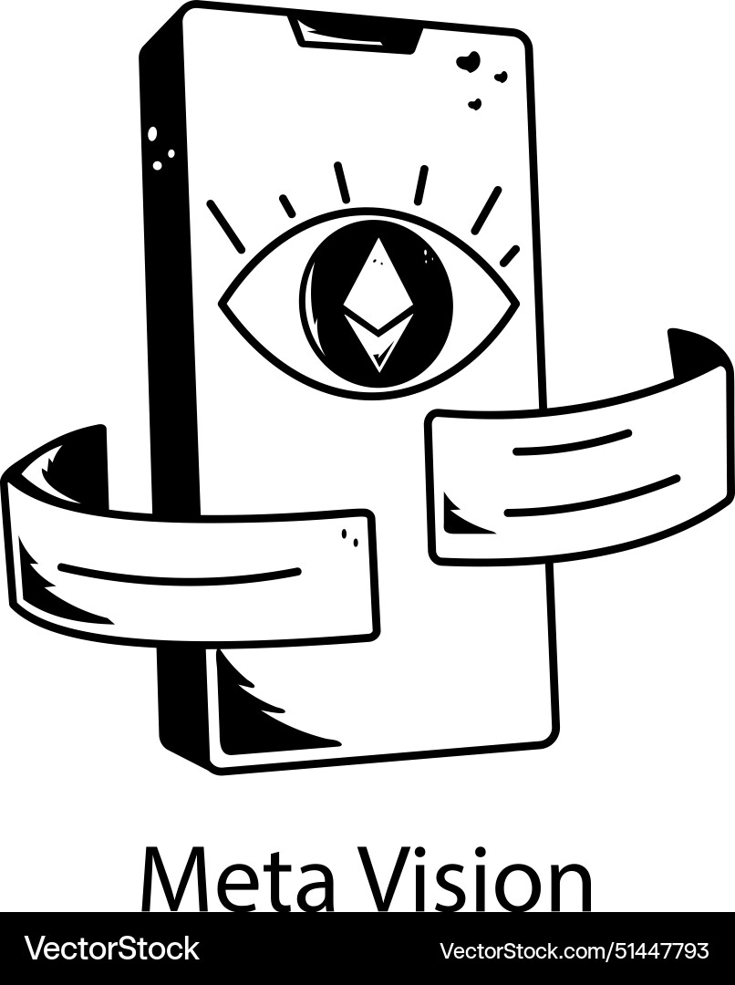 Meta vision Royalty Free Vector Image - VectorStock