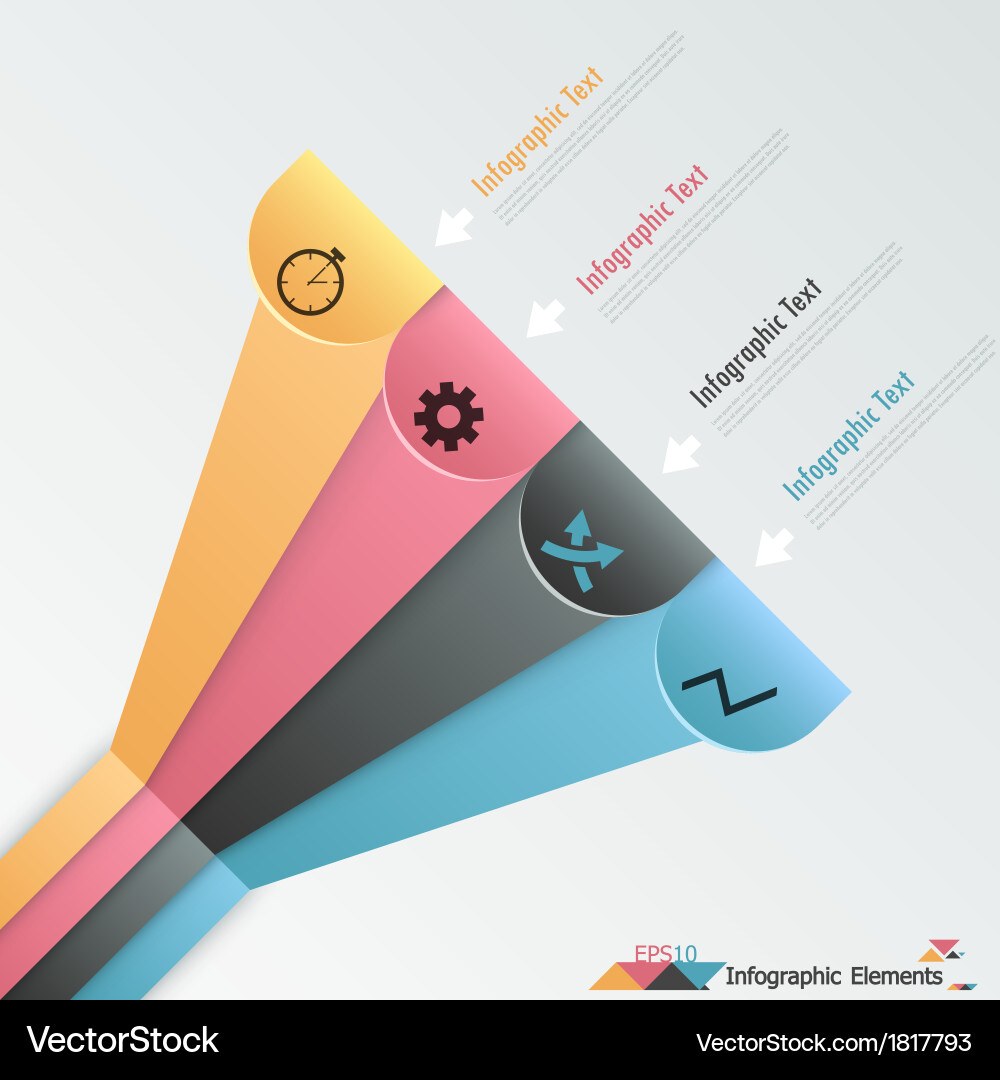Moderne Infografik Optionen Banner Lizenzfreies Vektorbild