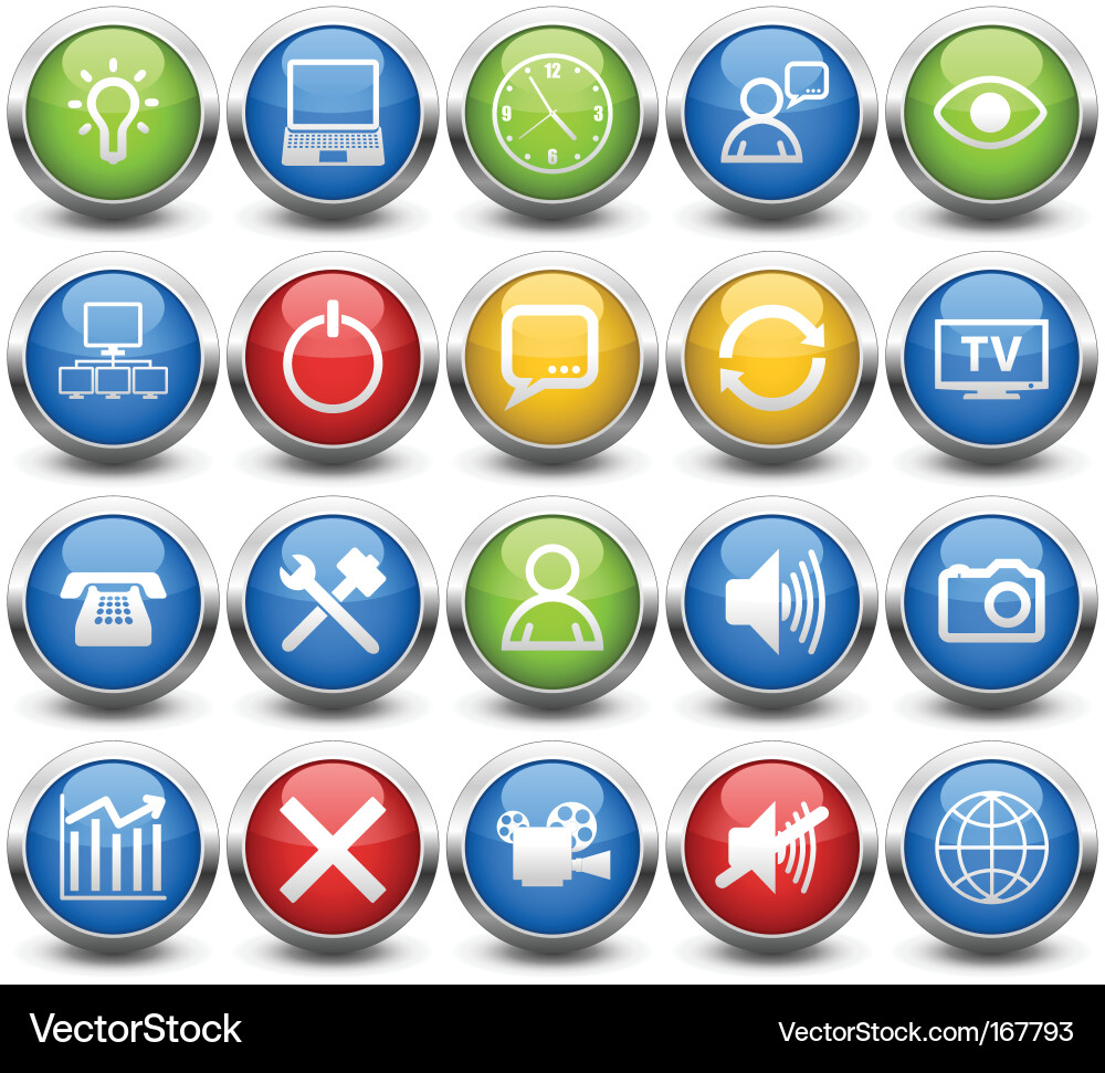Website buttons Royalty Free Vector Image - VectorStock