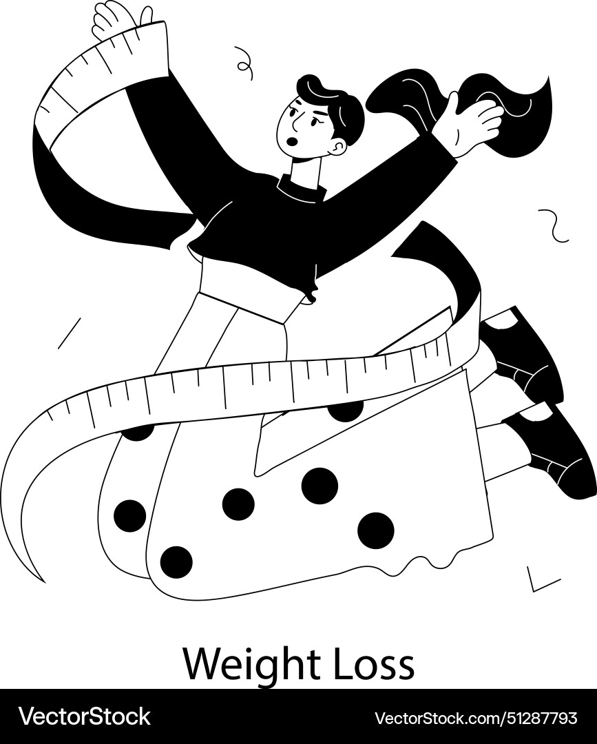 Weight loss Royalty Free Vector Image - VectorStock