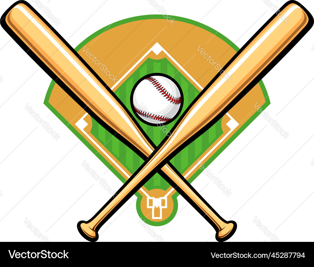 Baseball Bat And Ball Logo Baseball Bat And Ball Logo Vector Images