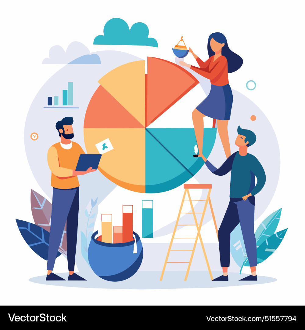 Employee participation partnership Royalty Free Vector Image