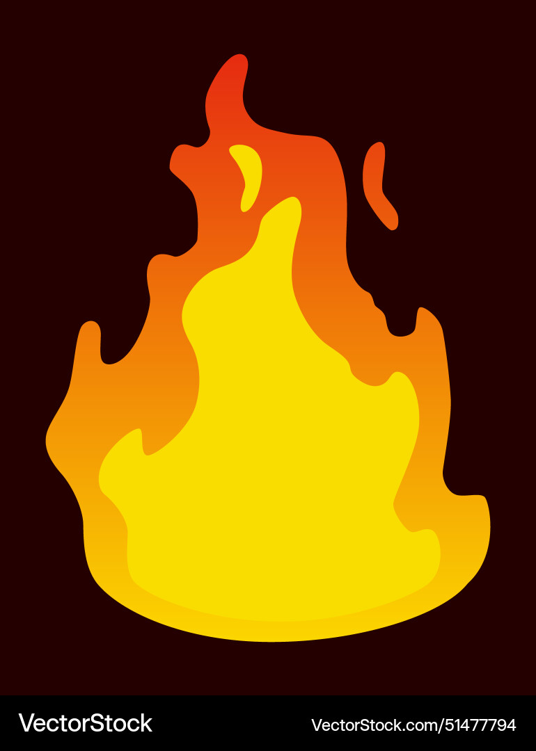 Fire animation sprite red and orange flame Vector Image