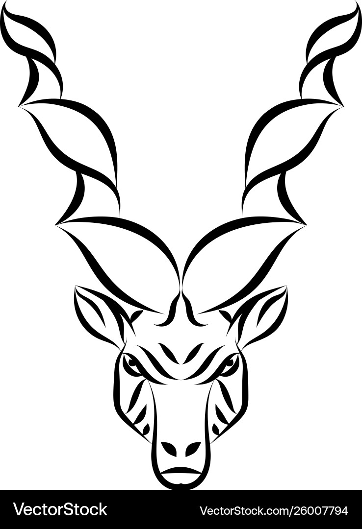 Markhor mascot head Royalty Free Vector Image - VectorStock