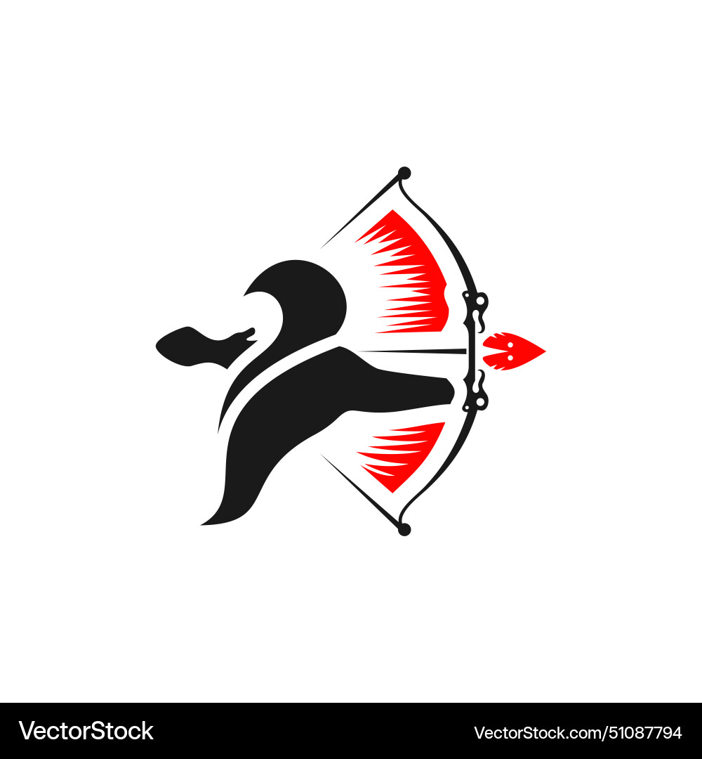 Simple archery logo Royalty Free Vector Image - VectorStock