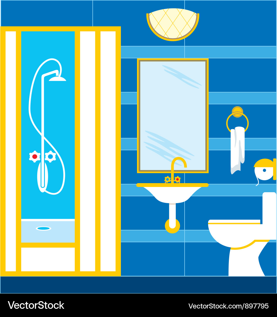 Bathroom Royalty Free Vector Image - VectorStock