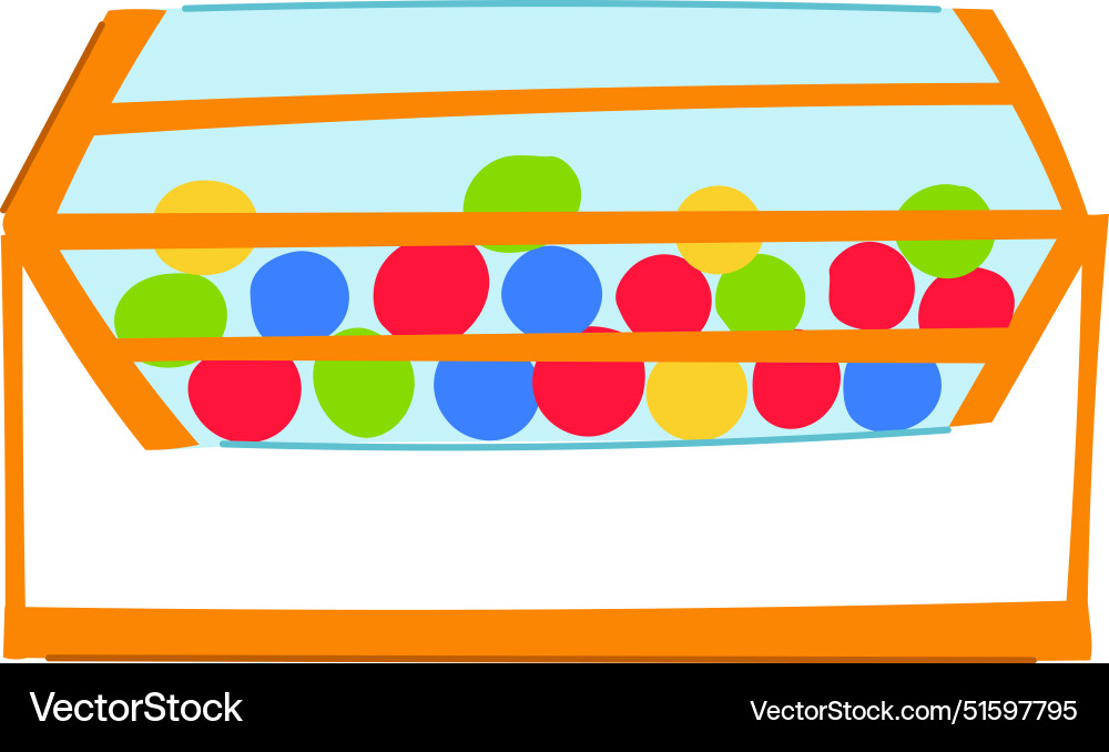 Game lotto ball machine cartoon Royalty Free Vector Image