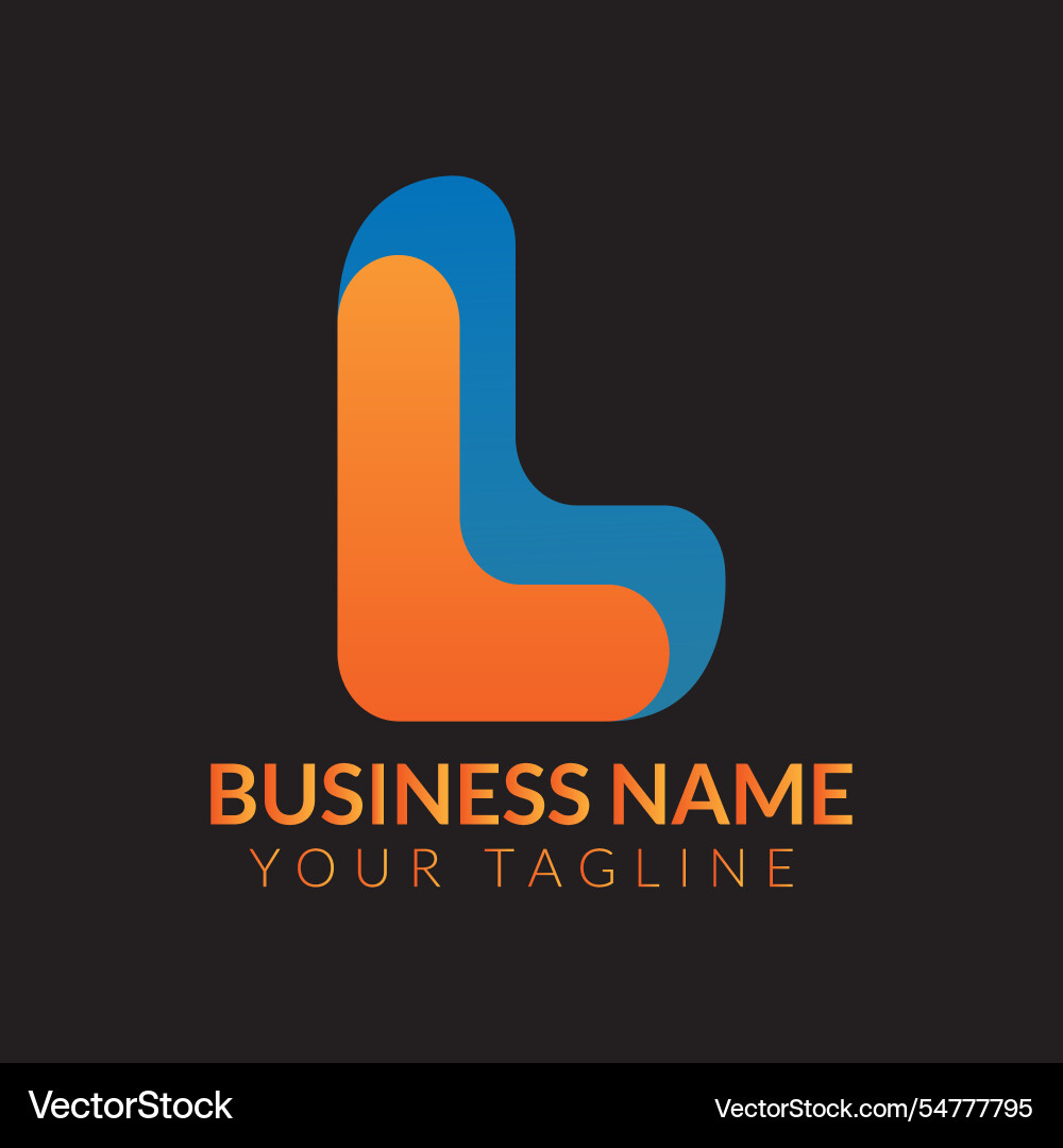 L letter logo Royalty Free Vector Image - VectorStock