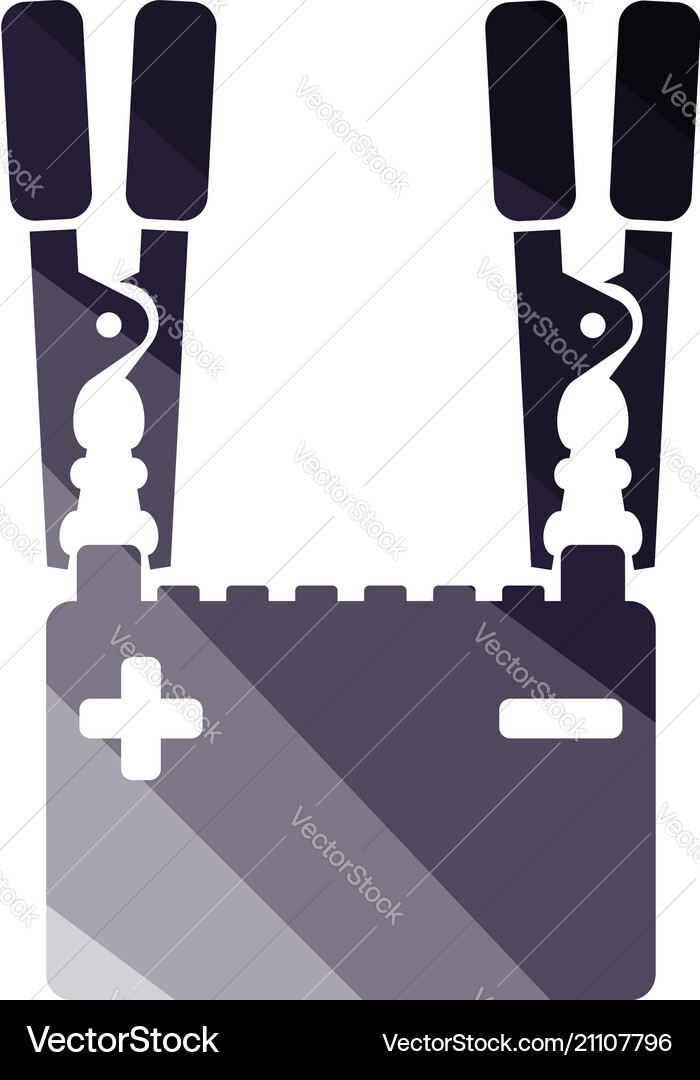 Car battery charge icon Royalty Free Vector Image