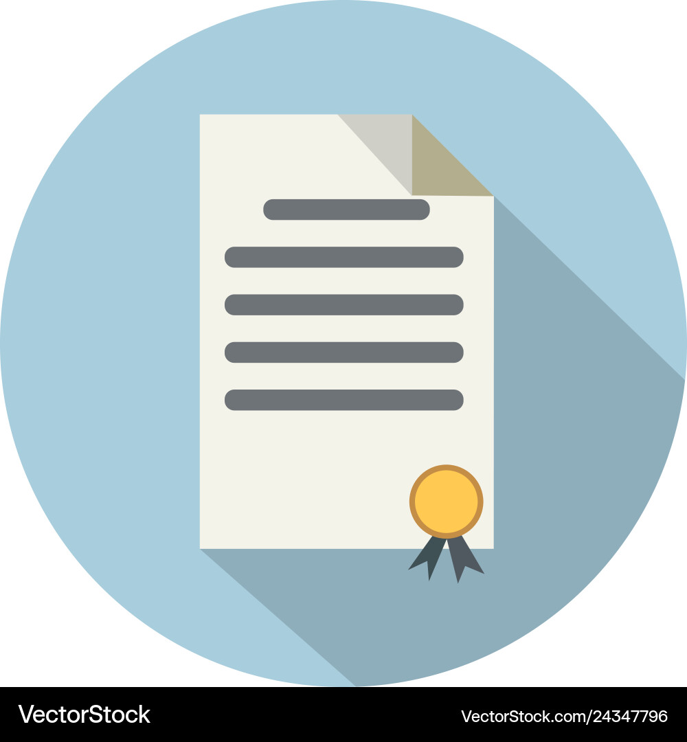 Graduation Diploma Icon - White Royalty Free Vector Image