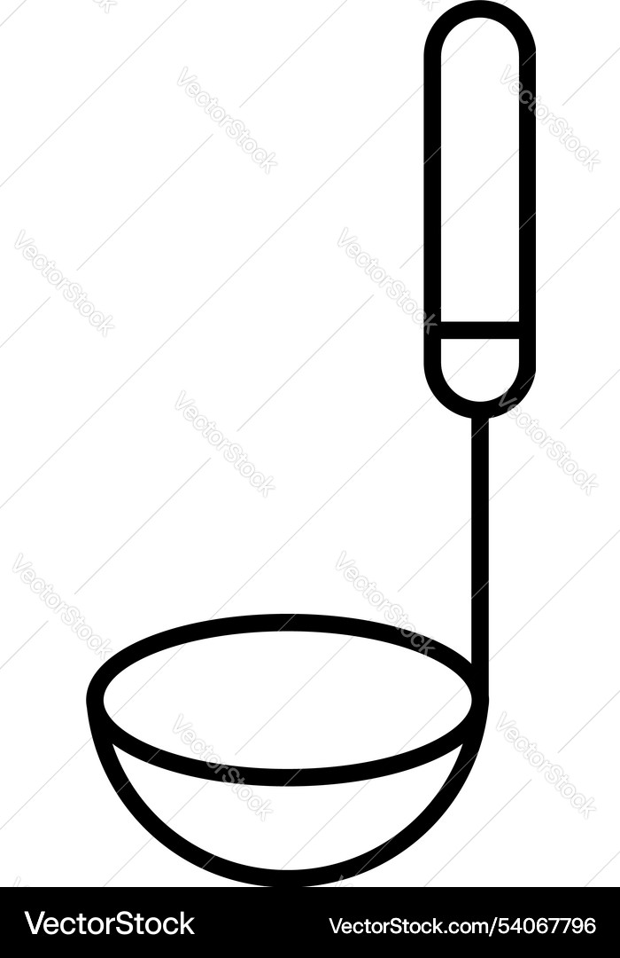 Ladle line icon design Royalty Free Vector Image